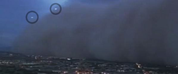 UFOs Appear Over Phoenix Sandstorm