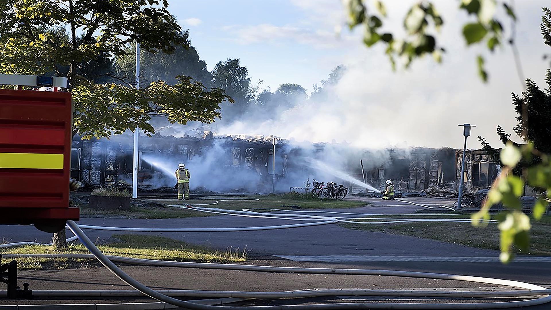 Swedish Police Investigate Fire at Refugee Centre