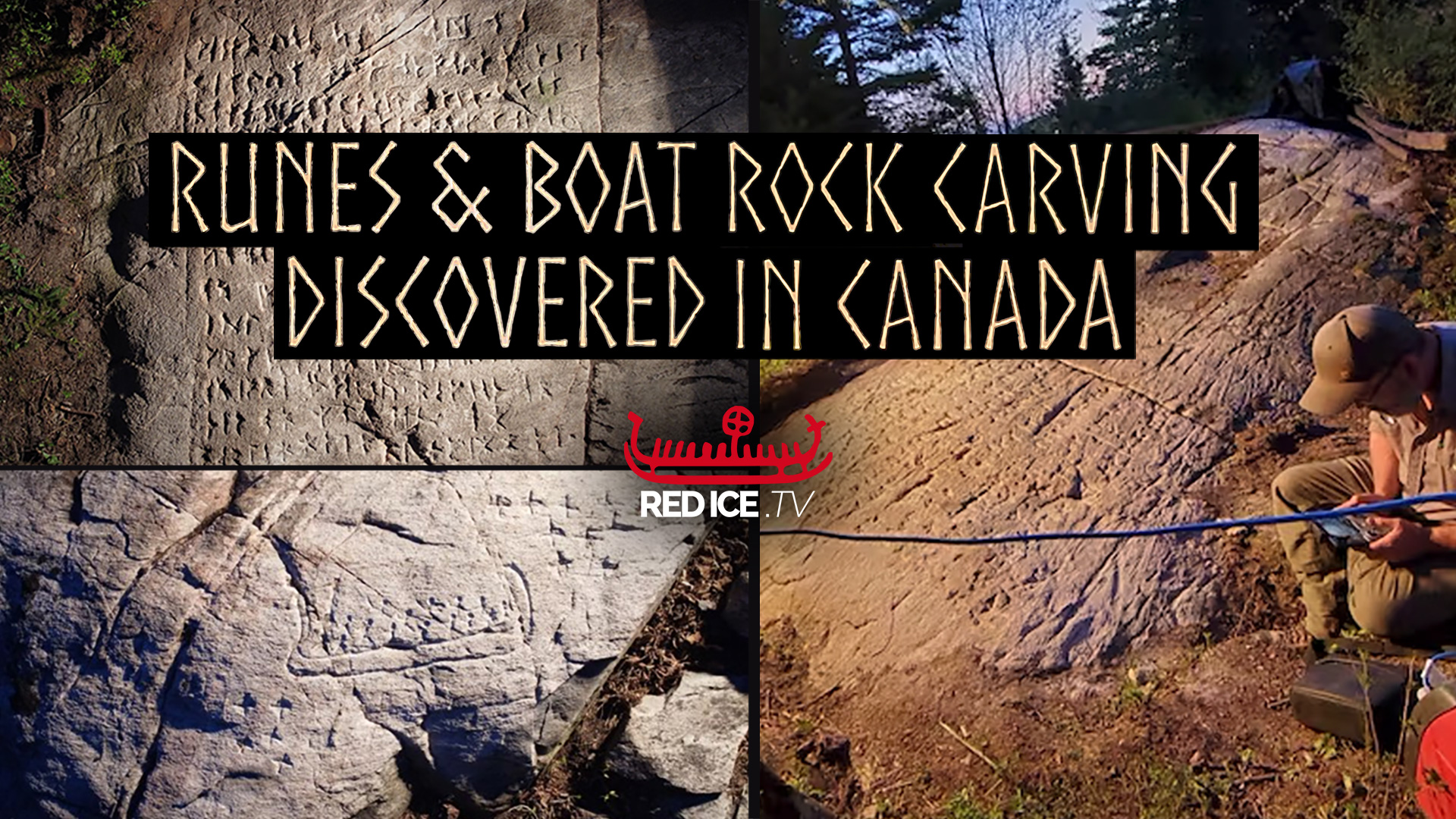 Runes & Boat Rock Carving Discovered In Canada, Hidden 7 Years Until ...